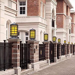 WYBFZTT-188 Led Outdoor Waterproof Courtyard Lamp Home Wall Lamp Post Head Lamp European Style Courtyard Garden Villa Gate Post Lamp
