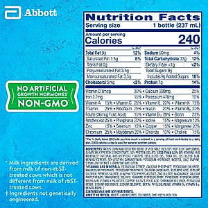 PediaSure Grow & Gain With Immune Support, Kids Protein Shake, Vanilla, 8-fl-oz Bottle, 6 Shakes