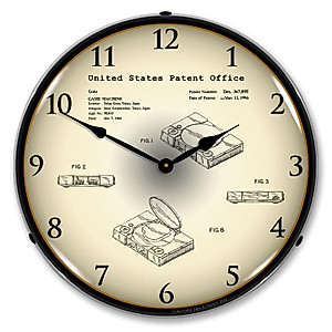 Collectable Sign and Clock Gaming Console Game 1994 24 of 29 Gaming Patents Clocks