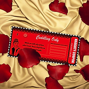 Juccybe Love Naughty Coupons, 20 Pack, Red Lip, Unisex-Adults, Multicolor, Occasions like Valentine's Day, Wedding, Christmas