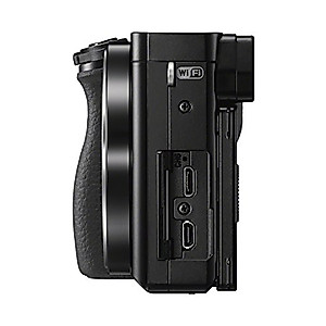 Sony A6000 Interchangeable Lens Digital Camera with SELP1650 Lens Kit - Black (24.3MP)