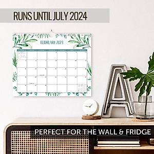 Aesthetic 2023 Greenery Wall Calendar - Runs Until July 2024 - The Perfect Monthly Calendar for Easy Planning