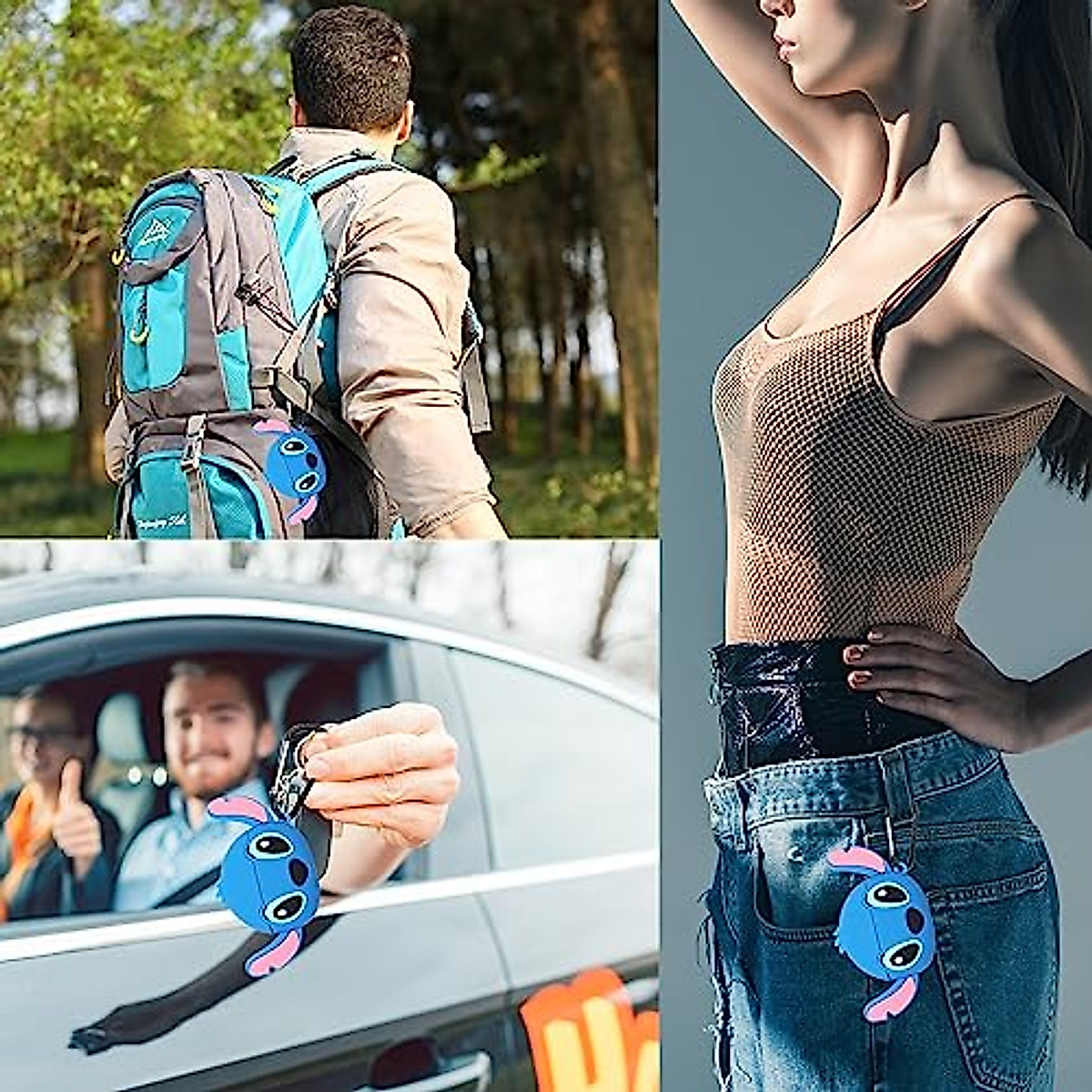 9in1 Cute Stitc for AirPods Pro Case Cover Accessories Set Kit for AirPods Pro 1st Generation Charging Case 2021 Released, Cartoon Kawaii 3D Funny Animal Cool AirPod Pro 12 Case for Boy Girl Stitc