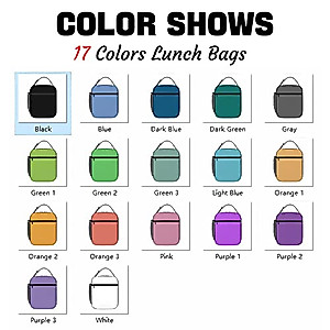 Jdowkoa Custom Lunch Bag with Name, Personalized Reusable Insulated Lunch Box with Name for Girls Boys Women Men, Customized Name Lunch Tote Bags for Picnic Travel School Work