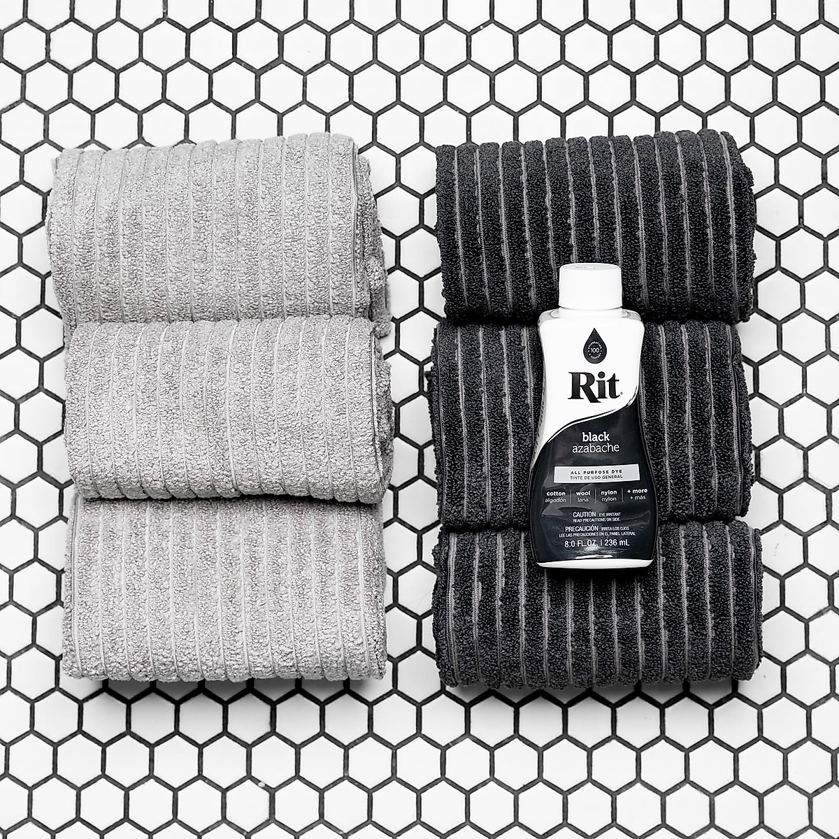 Rit Dye 88150 All Purpose Liquid Dye, Black, 8 Fl Oz