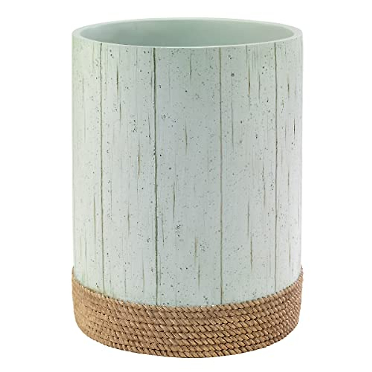 Avanti Linens - Wastebasket, Decorative Trash Can, Coastal Inspired Bathrom Decor (Beachcomber Collection)