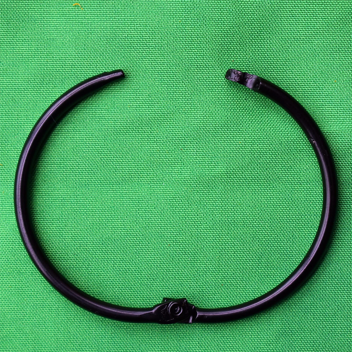 Black Shower Curtain Rings 2 Inch (12 Pack) Metal Round Ring Rustproof for Bathroom Rod