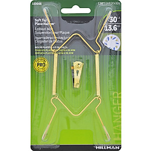 Hillman 122048 Plate Hangers 5-1/2"-8" with Tip Protectors, 1
