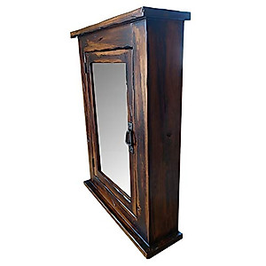 Primitive Rustic Mission Medicine Cabinet/Tobacco Finish