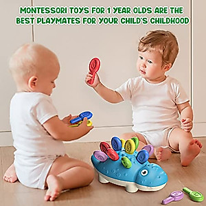 DFGEE Baby Montessori Toys Dinosaur Games Toddler Sensory Fine Motor Skills Learning Educational Activities Outdoor Developmental Toys Gifts for 18 Month Age 2 3 4 One Two Year Old Boys Girls Kids
