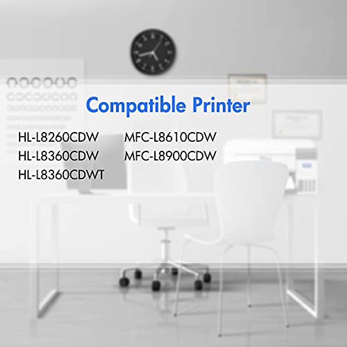 TN-433 TN 433 Toner Cartridge : High Yield TN433 TN-431 TN431 Toner Compatible for Brother TN-433BK TN-433C TN-433M TN-433Y MFC-L8900Cdw HL-L8260CDW HL-L8360CDW MFC-L8610CDW HL-L8360CDWT Printer