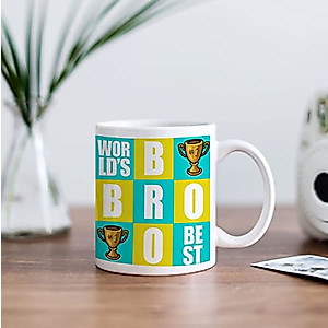 TIED RIBBONS Rakhi for Brother with Gift Set | Bhai Rakhi with Card | Coffee Mug (10 Oz) | Roli Chawal Packet - Raksha Bandhan Rakhi Bracelet for Brother Rakhi for Bhaiya | Bro Rakhi Thread