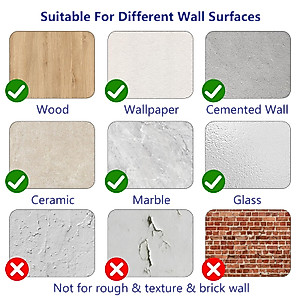 3 1/4 in Wall Protector Round, 10 Pack Doorknob Wall Shield Guard Door Stop, Rigid Vinyl Hard Wall Protection Pads White with Self Adhesive Sticker, HOME MASTER HARDWARE