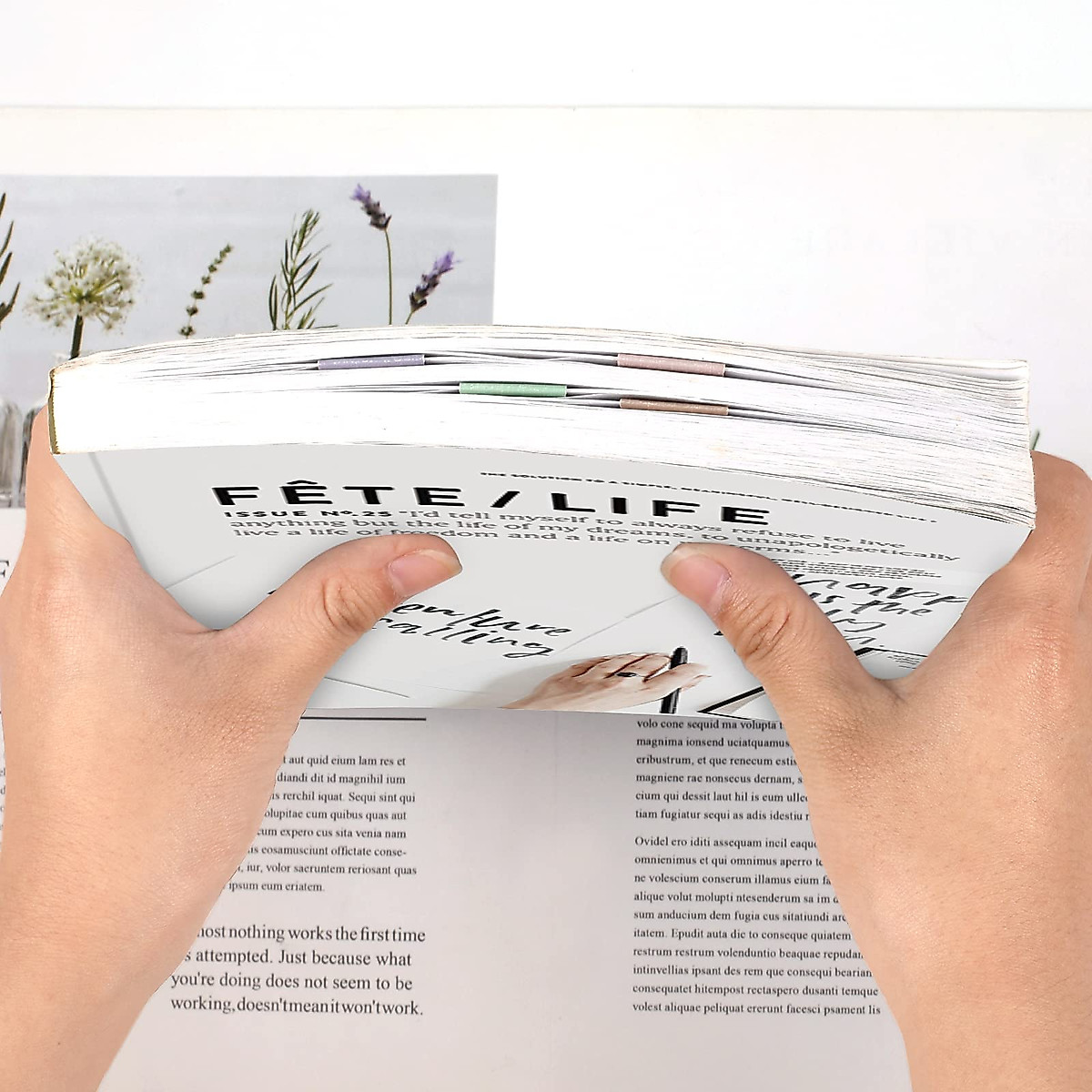 15 Pieces Bookmark, Magnetic Bookmarks for Women, Men, Book Lovers, Page Markers for Students Teachers Reading (Misty, Ocean, Emerald)