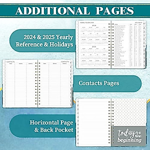 Planner 2024-2025 - Planner/Calendar 2024-2025, Jul.2024 - Jun.2025, 2024-2025 Planner, 6.3" x 8.4", 2024-2025 Planner Weekly and Monthly, Flexible Cover, Perfect for Life Organizing
