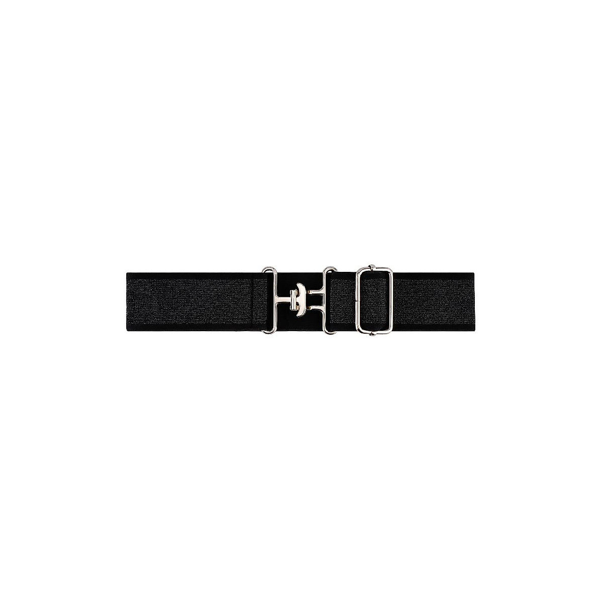 FREE RIDE EQUESTRIAN Belts, Horseback Riding Belts for Women, Stretchable And Comfortable Waist Belt (Black Sparkle with Silver Surcingle)