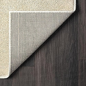 Abani Nuevo Collection Area Rug -Modern Ivory/Beige Faux Hide Design -7'9" x 10'2" - Easy to Clean - Durable for Kids and Pets - Non-Shedding - Medium Pile - Soft Feel - Living Room, Bedroom & Office