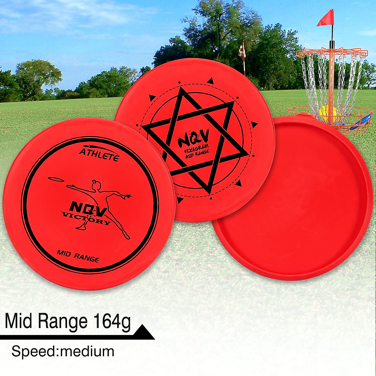 Disc Golf Set 12 PCS Flying Discs with Blue Bag & Pickleball Set with Net (Graphite Pickleball Paddles)