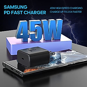 Samsung 45W USB C Fast Charging Block Type C Wall Plug Charging Brick for Samsung Galaxy S23/S23 Ultra/S23 Plus,S22/S22 Ultra/S22 Plus,Note 10/Note 10+/Note, Galaxy Tab S7/S7+/S8/S8+/S8 Ultra