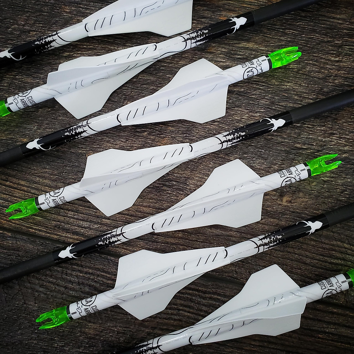 DCA Custom Arrows Super Sabre Vanes (40, White)