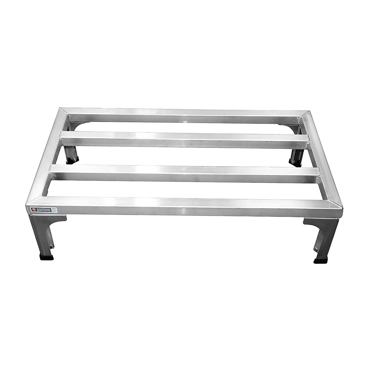 SHOPCraft Heavy Duty Aluminum Dunnage Rack, 20” X 36” X 7.5” Industrial Grade Aluminum Storage Rack, Commercial Food Service Storage Rack