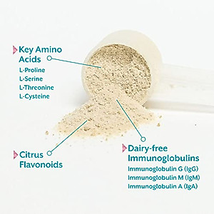 Microbiome Labs MegaMucosa - GI Lining Powder Supplement - Gut Lining & Immune Support with Immunoglobulins & Amino Acids - Berry Acai Flavor Powder for Adults, Children & Teens (5.5 oz)