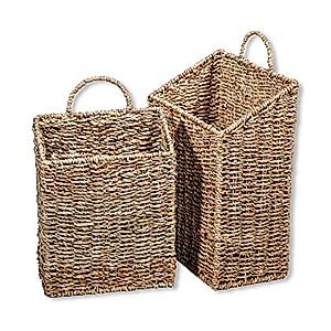 Trademark Innovations Hanging Wall Mounted Baskets - Set of 2 (Small)