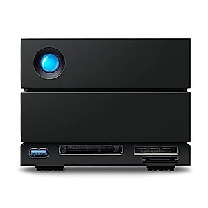 LaCie 2big Dock RAID 16TB External HDD - Thunderbolt and USB4 Compatibility, Data Recovery (STLG16000400)