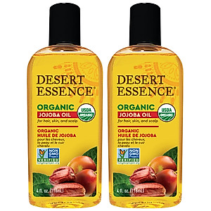Desert Essence Organic Jojoba Oil -- 4 fl oz (Pack of 2)