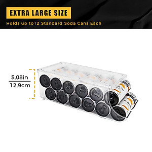 SCAVATA Skinny Can Organizer & Soda Can Organizer for Refrigerator