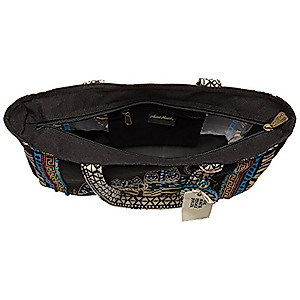 Laurel Burch Medium Tote Zipper Top 15.5"X4.5"X10", Spotted Cats