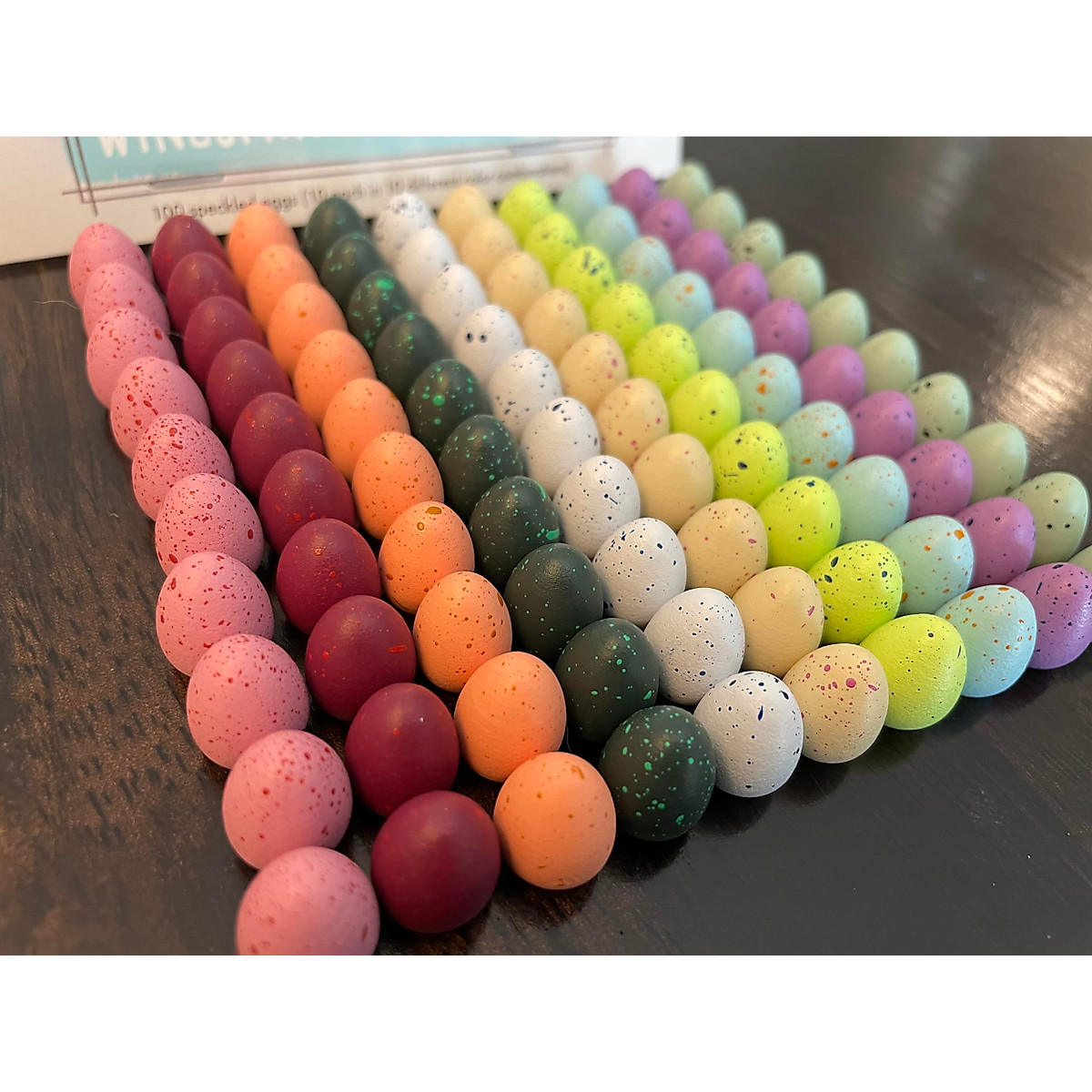 Stonemaier Games: Wingspan Speckled Eggs | Add to Wingspan (Base Game or Asia) | Enhance Your Wingspan Gameplay | 100 Speckled Eggs in 10