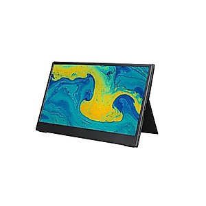 DFZ Portable Monitor, 13.3 Inch (1920x1080) Portable Display IPS Panel Gaming Monitor with Protective Cover (Color : 13.3in)