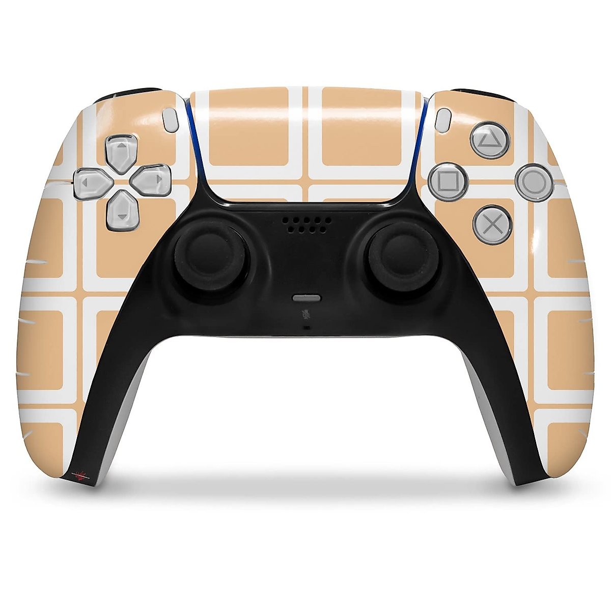 WraptorSkinz Skin Wrap compatible with Sony PS5 DualSense Controller Squared Peach (CONTROLLER NOT INCLUDED)