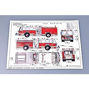 Trumpeter 1/25 2002 American Lafrance Eagle Fire Pumper Truck Model Kit (TSM-2506)