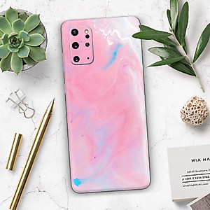 DesignSkinz Marbleized Pink Paradise V7 Protective Vinyl Decal Wrap Skin Cover Compatible with The Samsung Galaxy S20 (Screen Trim & Back Glass Skin)