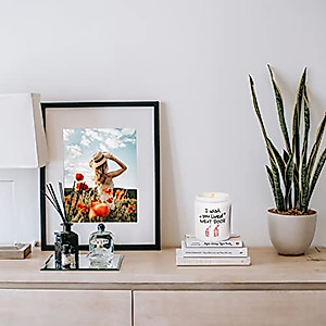 Lavender Scented Candles - I Wish You Lived Next Door - Best Friendship Gifts for Women, Christmas Birthday Gifts for Friends Female Mom Wife -Going Away Gifts for Friends Moving