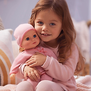 Baby Born My First Baby Doll Annabell - Blue Eyes: Realistic Soft-Bodied Baby Doll for Kids Ages 1 & Up, Eyes Open & Close, Baby Doll with Bottle
