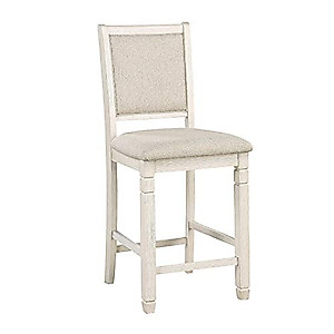 Lexicon Braun Counter Height Chair (Set of 2), Antique White