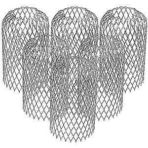 DOITOOL 6 Pack Gutter Downsport Guards 3 Inch Expandable Aluminium Filter Strainer, Leaf Filter Gutter Strainer Gutter Downspout Protectors, Stops Blockage from Leaves and Debris