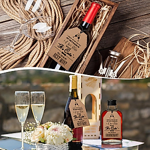 Feifeiya 10 Pcs Groomsman Proposal Card Label Set Groomsman Gift and Bridesmaid Gift Groomsman Proposal Box Hang tag Bottle Label for Wedding Supplies