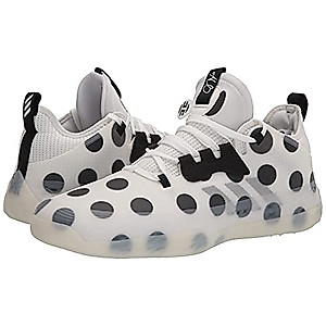 adidas Unisex Harden Vol. 5 Futurenatural Basketball Shoe, White/Black/Crystal White, 8.5 US Men