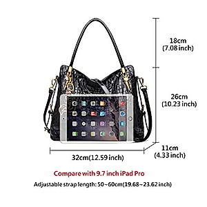 Women Genuine Leather Handbag for Women Tote Purse Top Handle Satchel Shoulder Bag