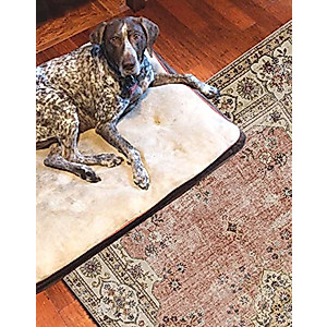 Linon The Anywhere Washable Rug Colton Pink/Ivory 5' X 7' Area Rug