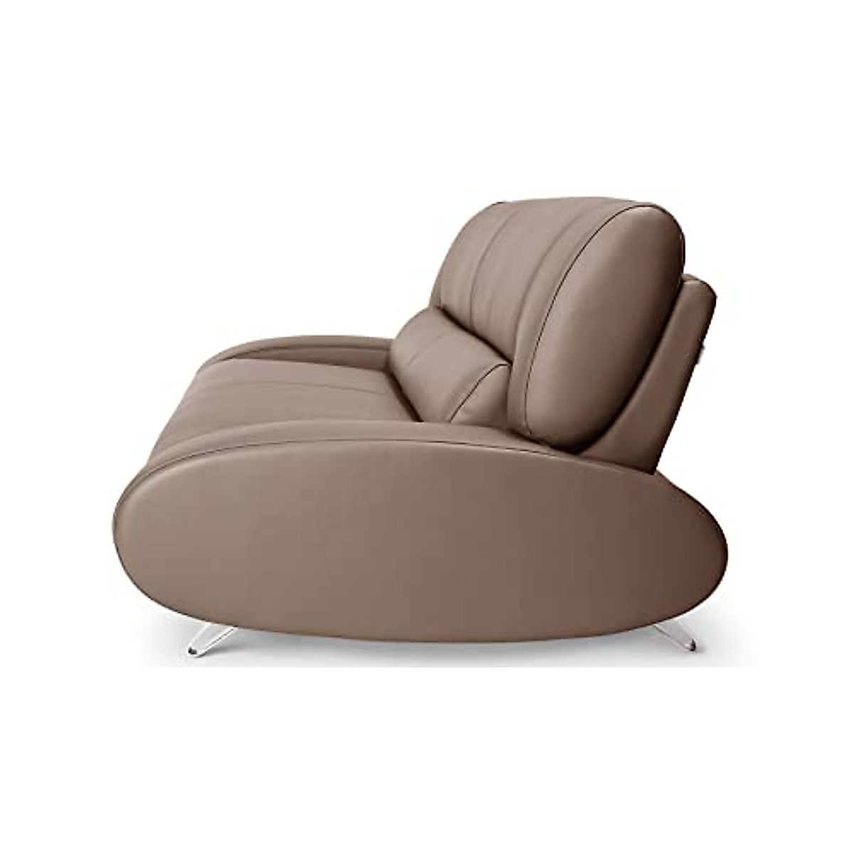 Zuri Furniture Modern Aspen Brown Microfiber Leather Sofa