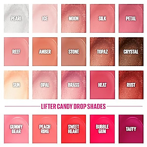 Maybelline Lifter Gloss, Hydrating Lip Gloss with Hyaluronic Acid, High Shine for Plumper Looking Lips, Topaz, Terracotta Neutral, 0.18 Ounce