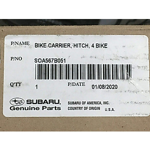 Subaru 2020-2024 Outback 2022-2024 Forester 2019-2024 Ascent 2024 Crosstrek Thule Hitch Mounted Bike Carrier 4 Bikes SOA567B051 Genuine