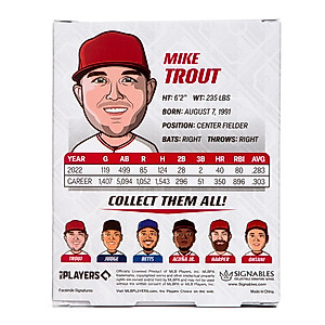 Signables Mike Trout Collectible - 4" - Baseball Gifts Angels Mike Trout Collectible - Baseball Team Gifts