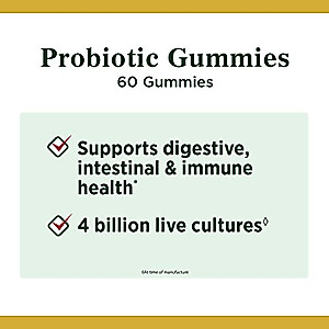 Probiotics by Nature's Bounty, Probiotic Gummies for Immune Health & Digestive Balance, 60 Gummies