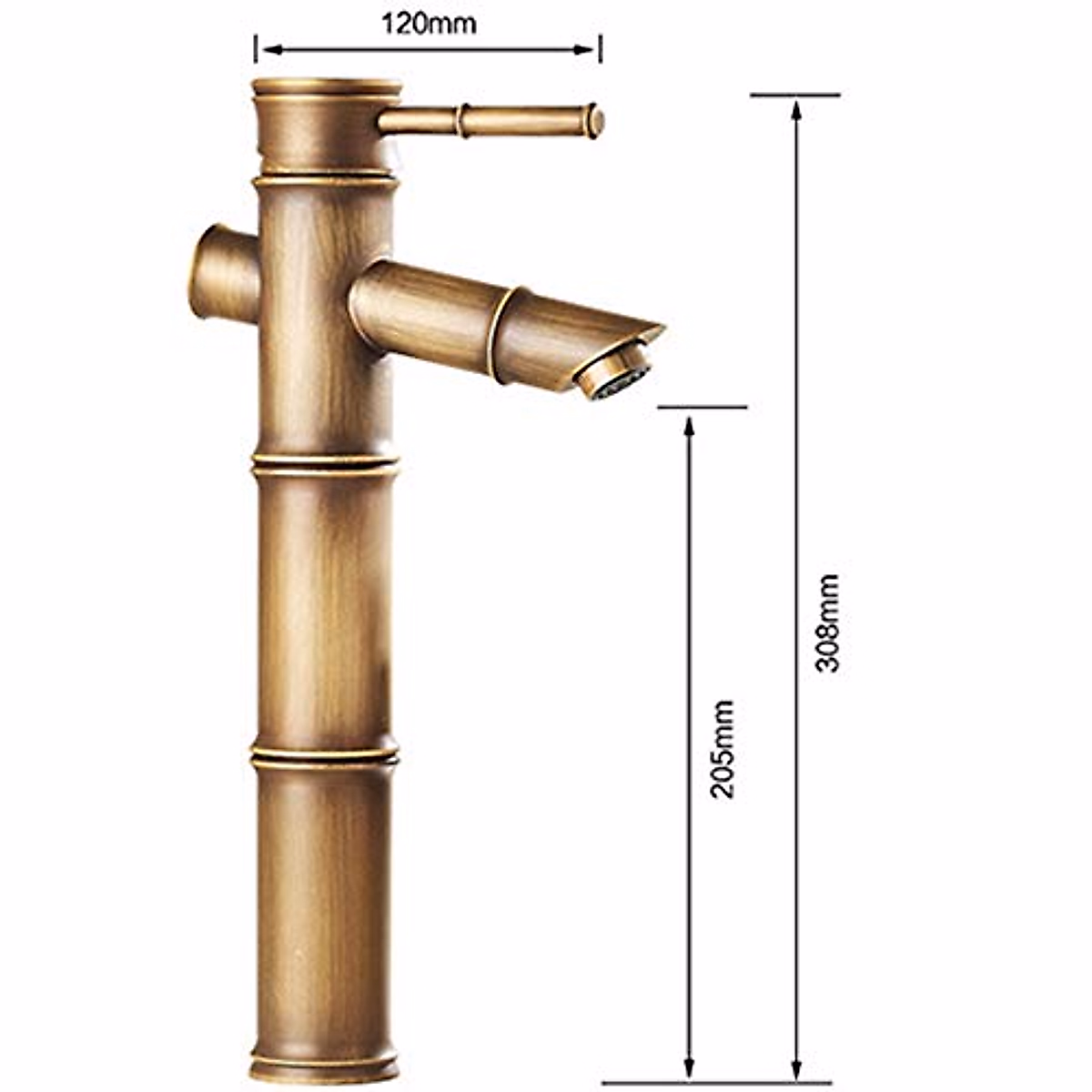 Antique Bathroom Sink Faucet Single Handle One Hole Mixer Tap Bath Lavatory Basin Brass Faucets